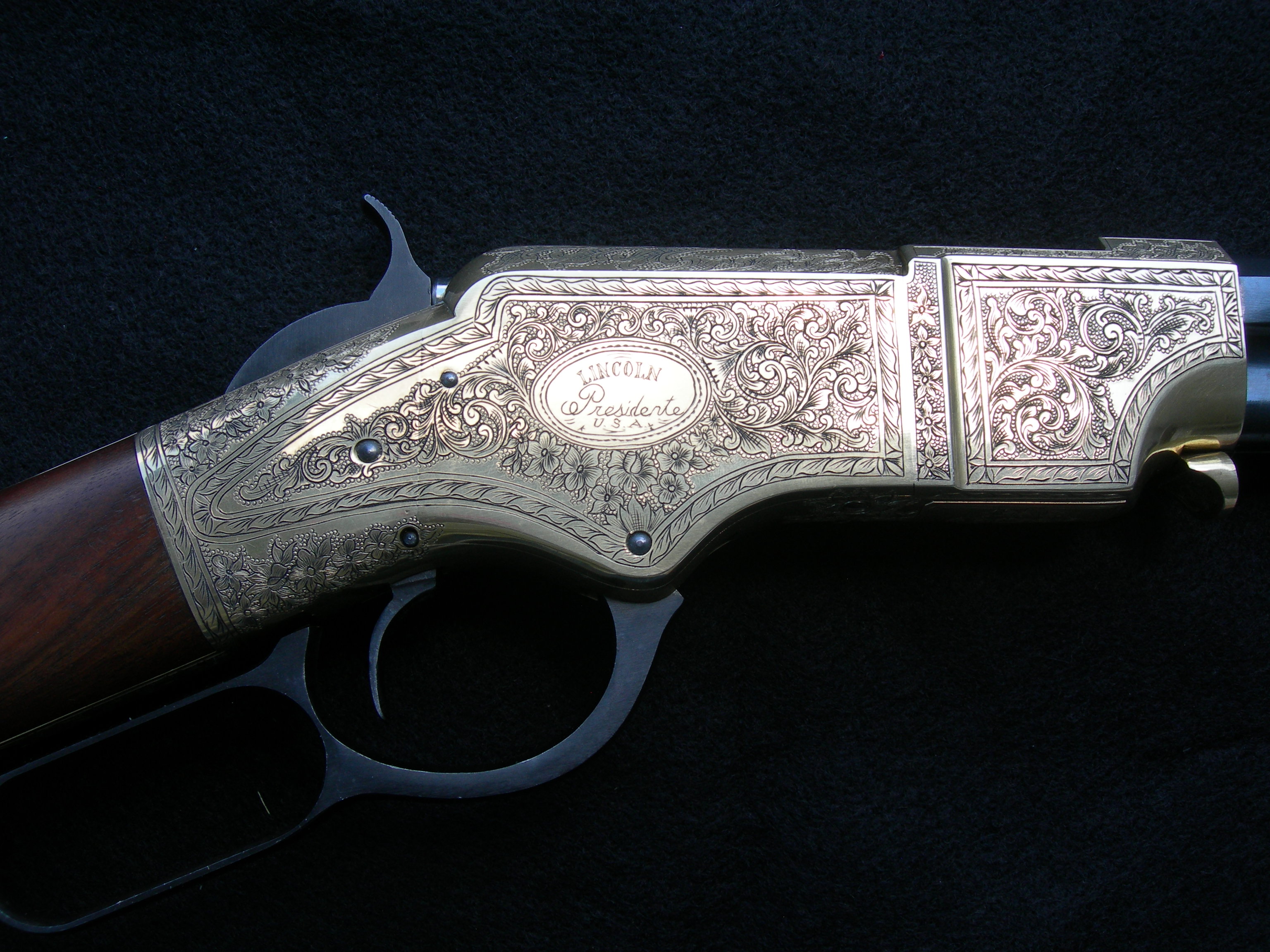 Henry Rifle - Gouse Freelance Firearms Engraving - Gun Engraver Pistol ...